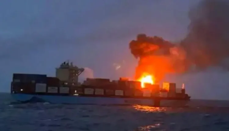 Hong Kong Container Ship Catches Fire In Red Sea Following Accident ...