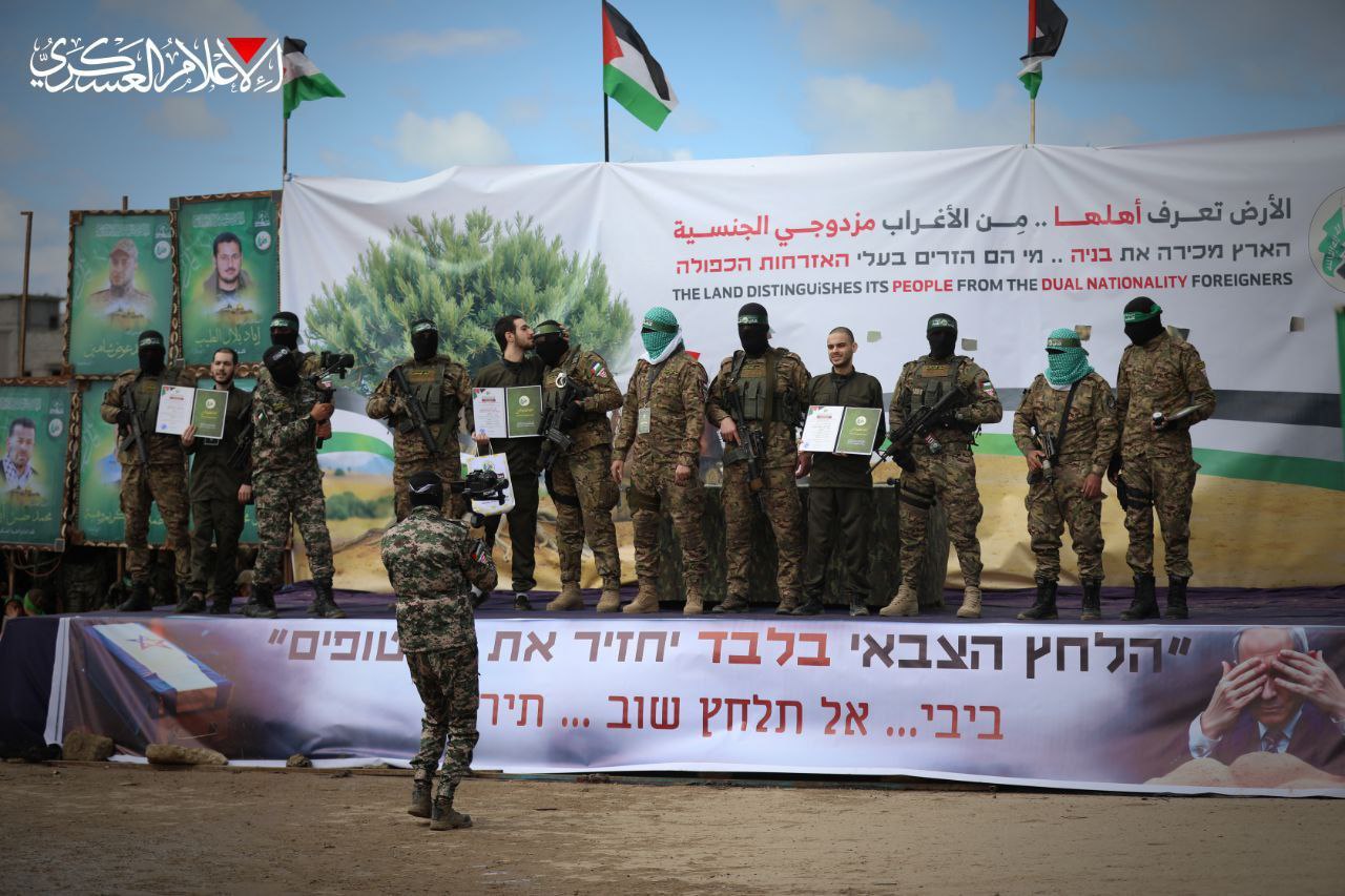 Al-Qassam Bridges Hand Over Six Israeli Captives To Red Cross | Al ...